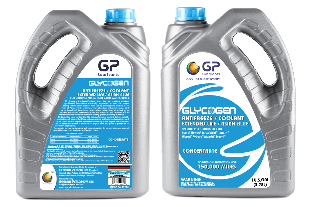 GP GLYCOGEN ANTIFREEZE & COOLANTS ASIAN BLUE - GP Lubricants